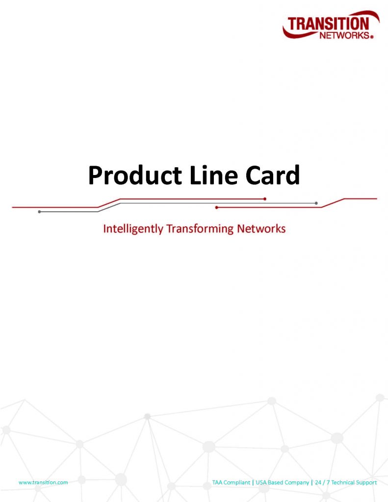 Transition Networks - NCSI