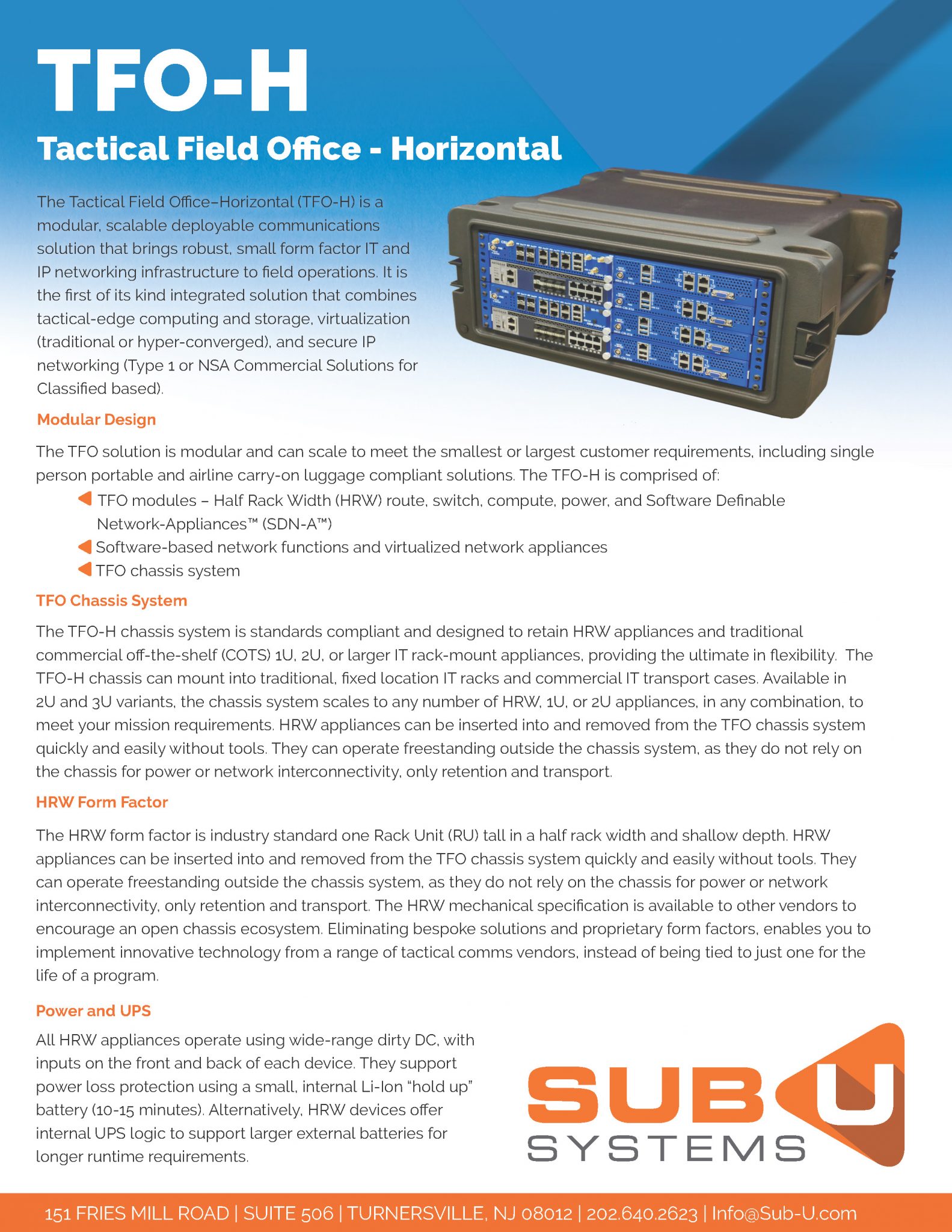 Sub U Systems - NCSI