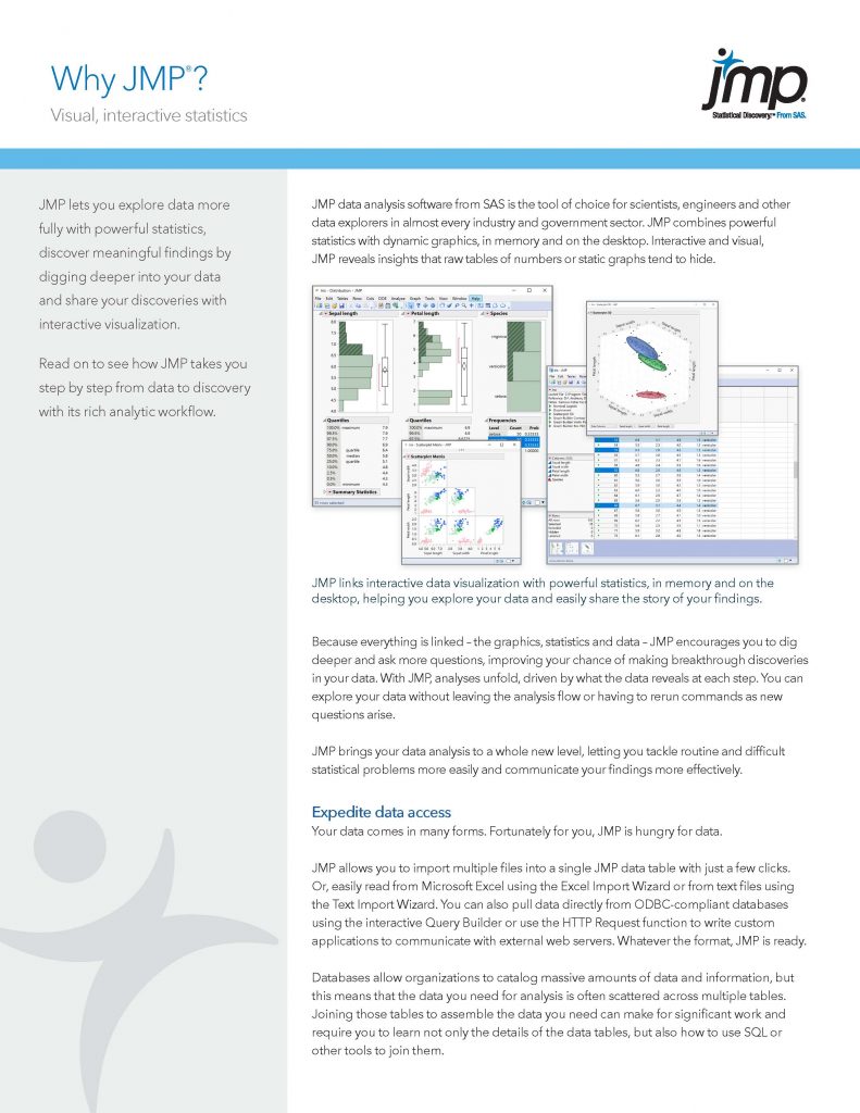 SAS Institute Inc., JMP Software Division - NCSI
