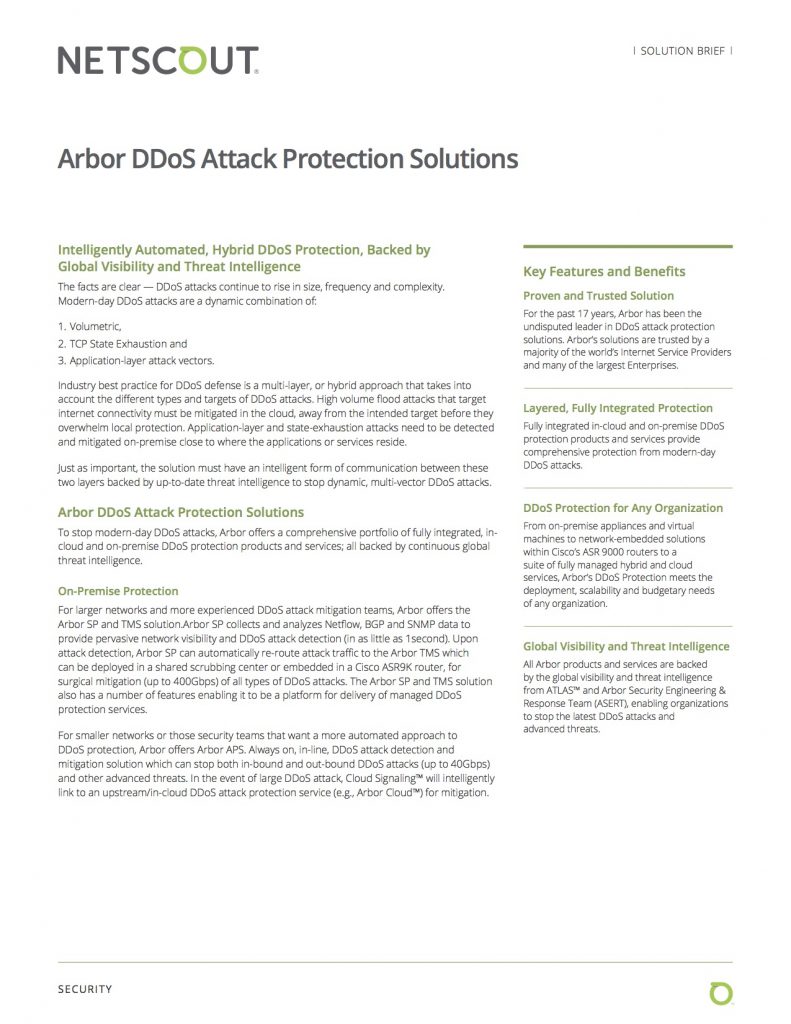 NETSCOUT - DIA CIO Virtual Summit - NCSI