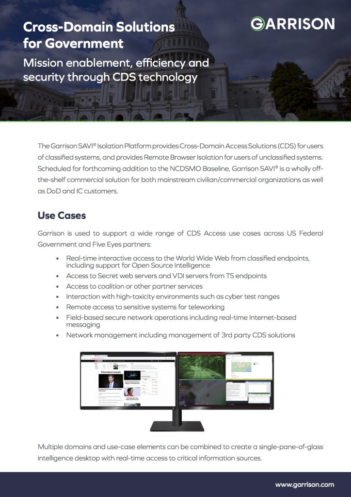 Garrison Technology - DIA CIO Virtual Summit - NCSI