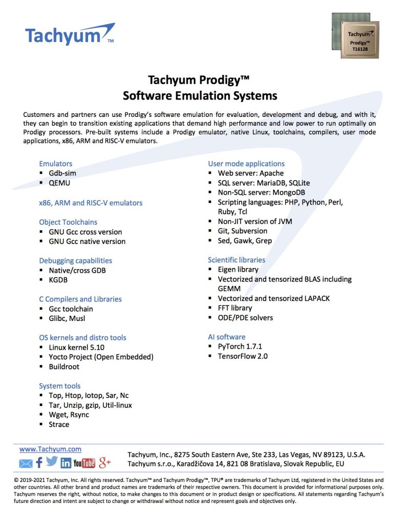 Tachyum - DIA CIO Virtual Summit - NCSI
