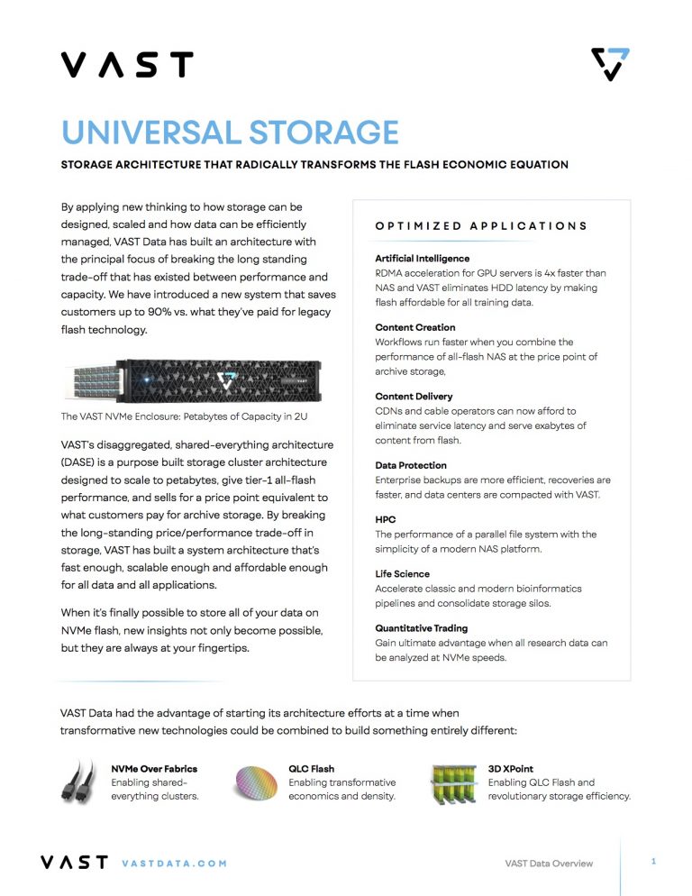 VAST Data - DIA CIO Virtual Summit - NCSI