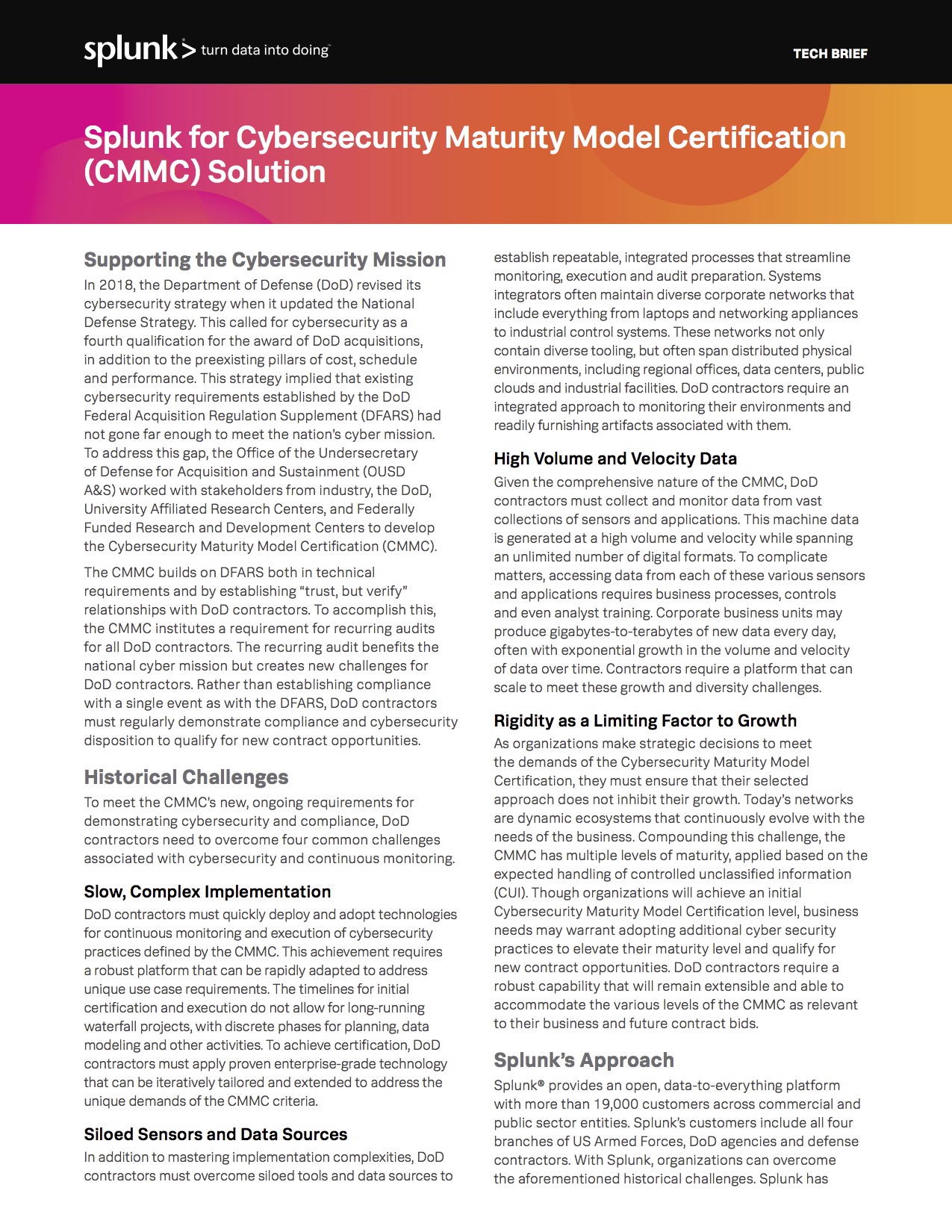 Splunk - DIA CIO Virtual Summit - NCSI