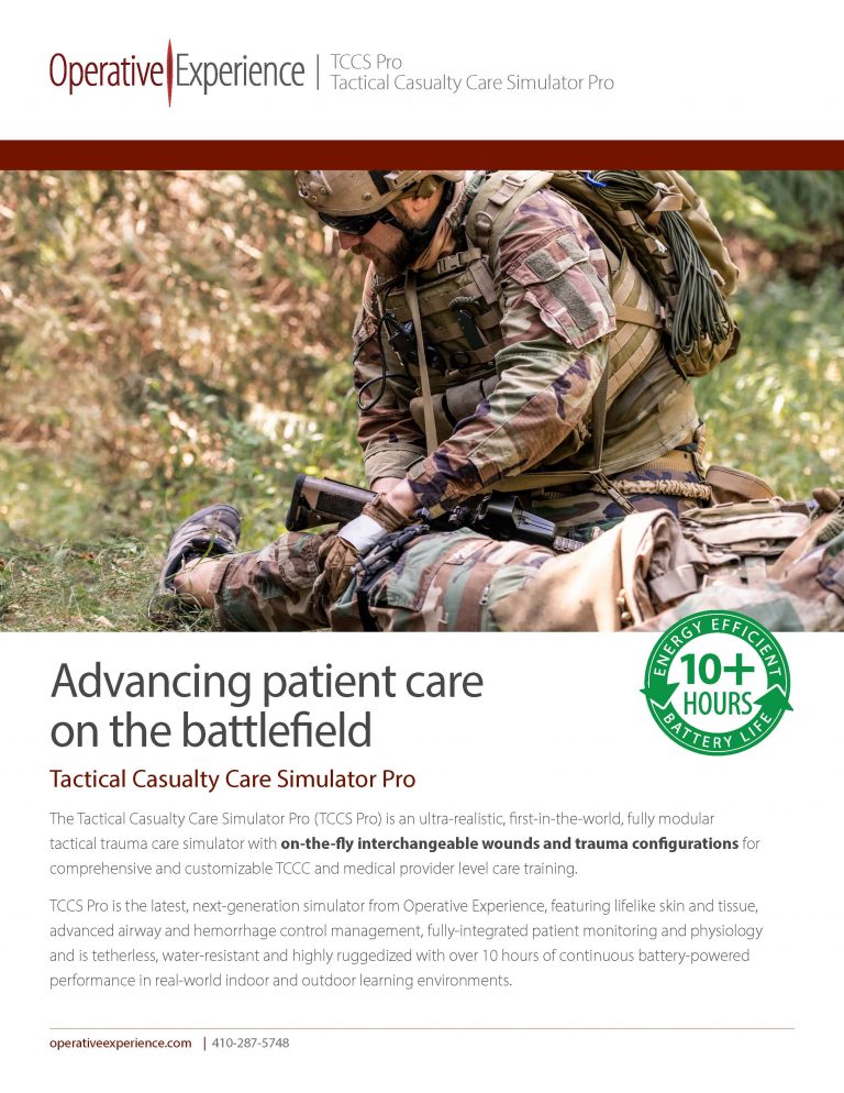 Medical, Modeling, & Simulation - Operative Experience, Inc. - NCSI